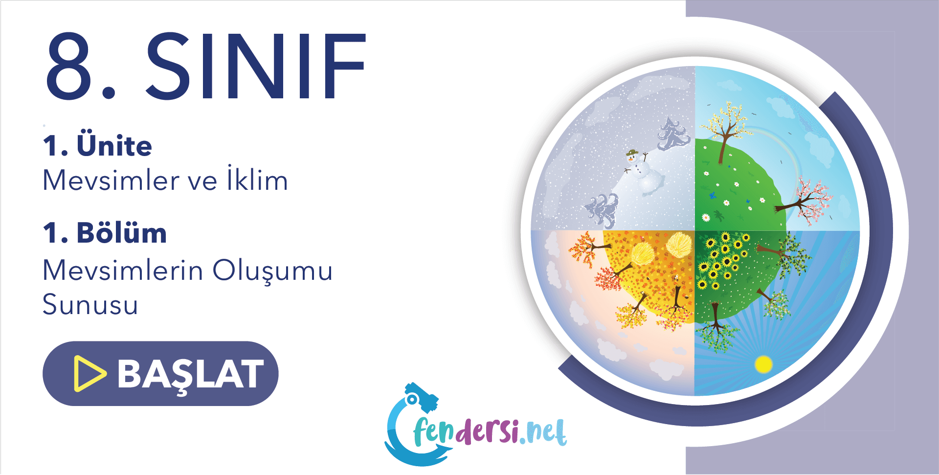 8. Sınıf Mevsimler ve İklim – Mevsimlerin Oluşumu Konu Anlatımlı Sunu ...