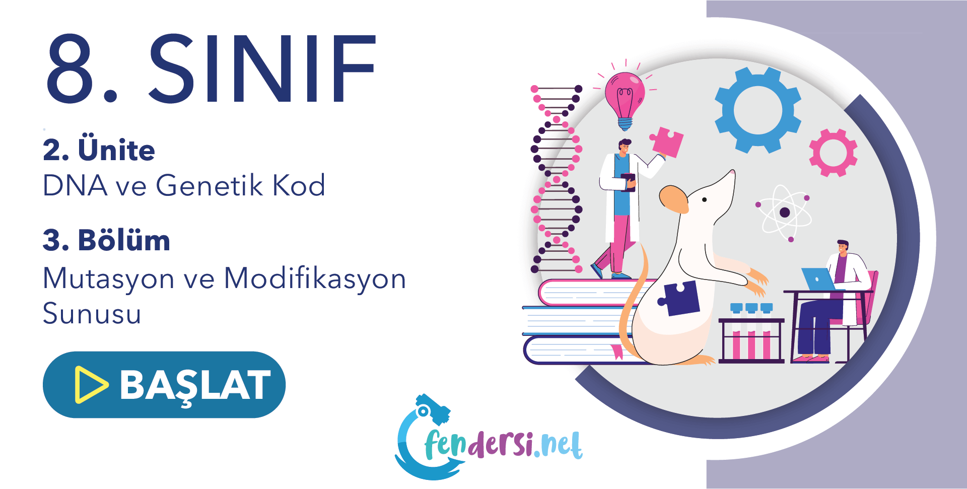8. Sınıf DNA ve Genetik Kod – Mutasyon ve Modifikasyon Konu Anlatımlı ...